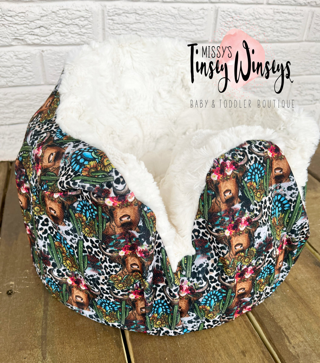 Serape Cow Bumbo Seat Cover – Missy’s Tinsey Winseys